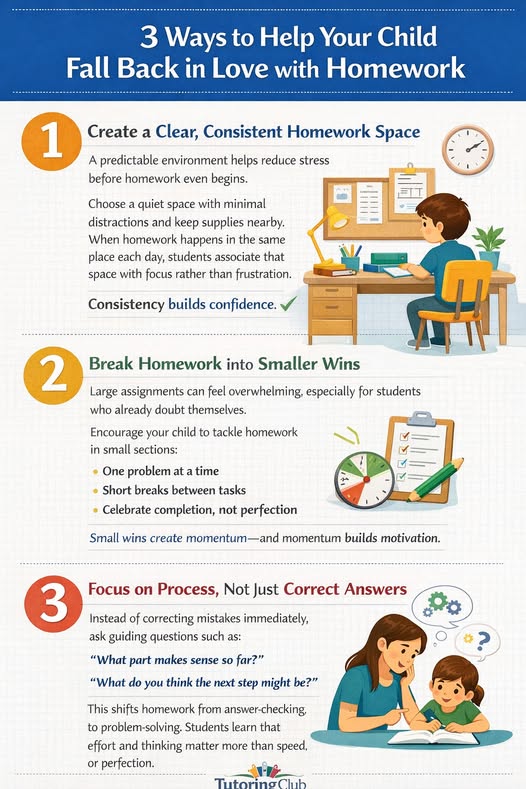 3 Ways to Fall Back in Love with Homework - Tutoring Club of Julington ...